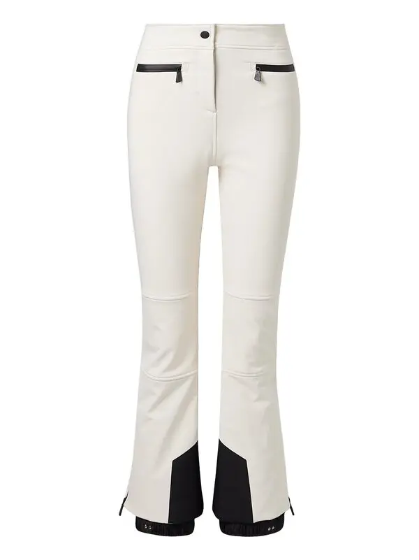 Moncler Paneled Bootcut Ski Pants - White