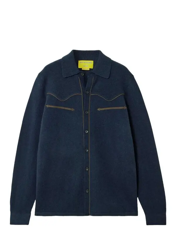 guest in residence - Western Cashmere Blend Shirt