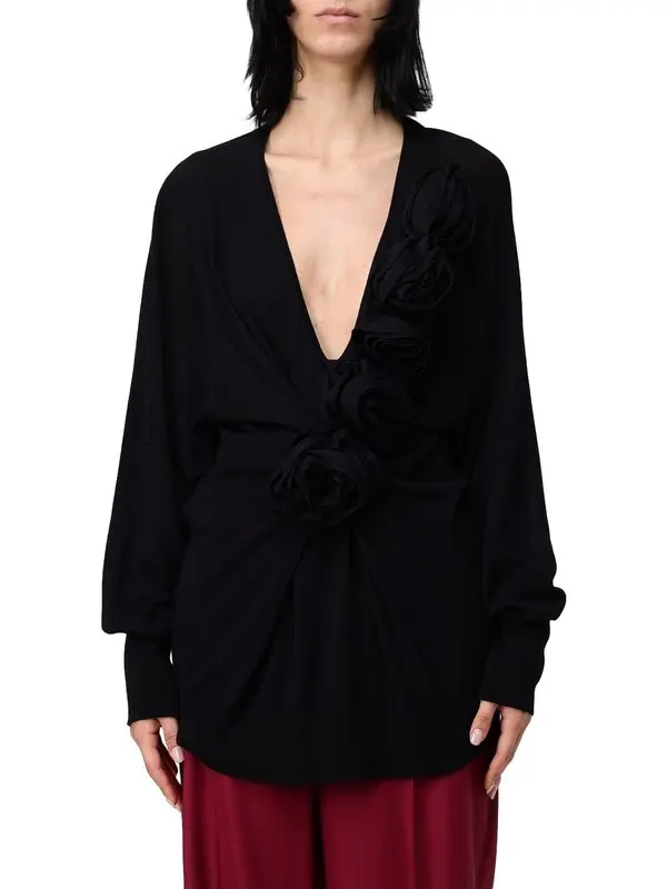 Alberta Ferretti Solid Top - Black