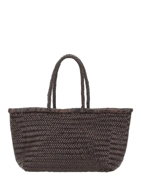 Dragon Diffusion Woven Handbag - Brown