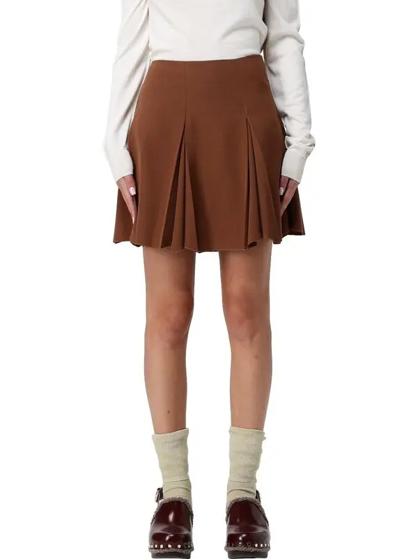 Marni Pleated Skirt - Brown