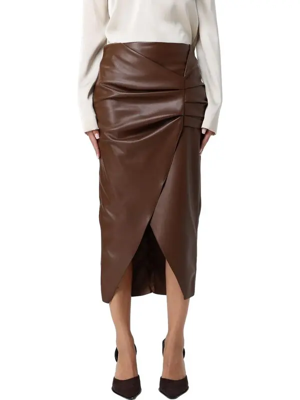 HANITA Wrap Skirt - Leather