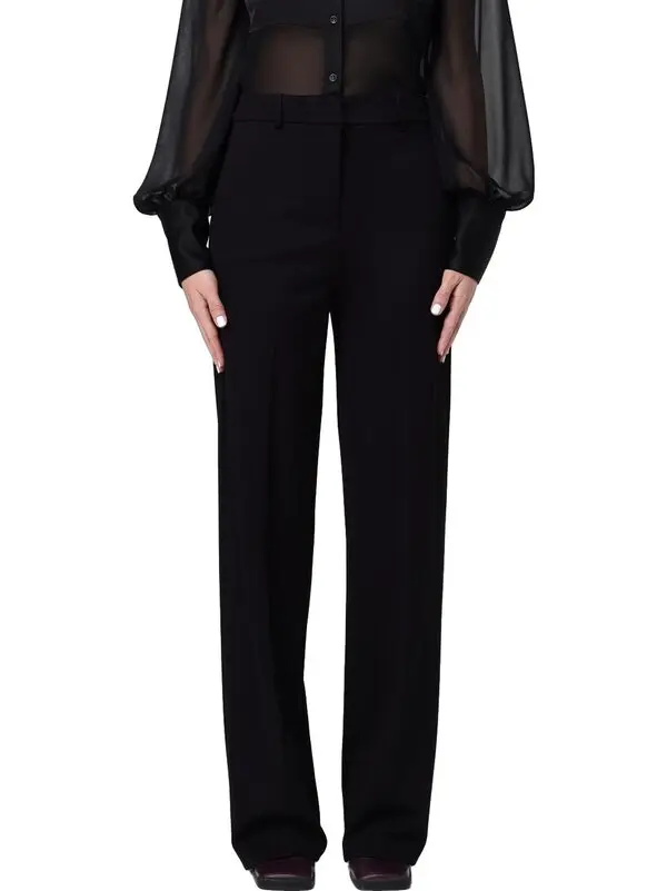 HANITA Straight Leg Trousers - Black