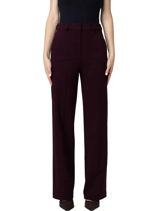 HANITA Straight Leg Trousers - Wine
