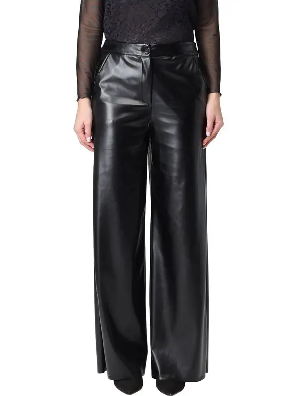 HANITA Wide Leg Pants - Black