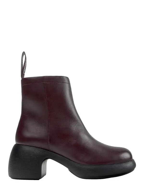 Camper Ankle Boots - Burgundy