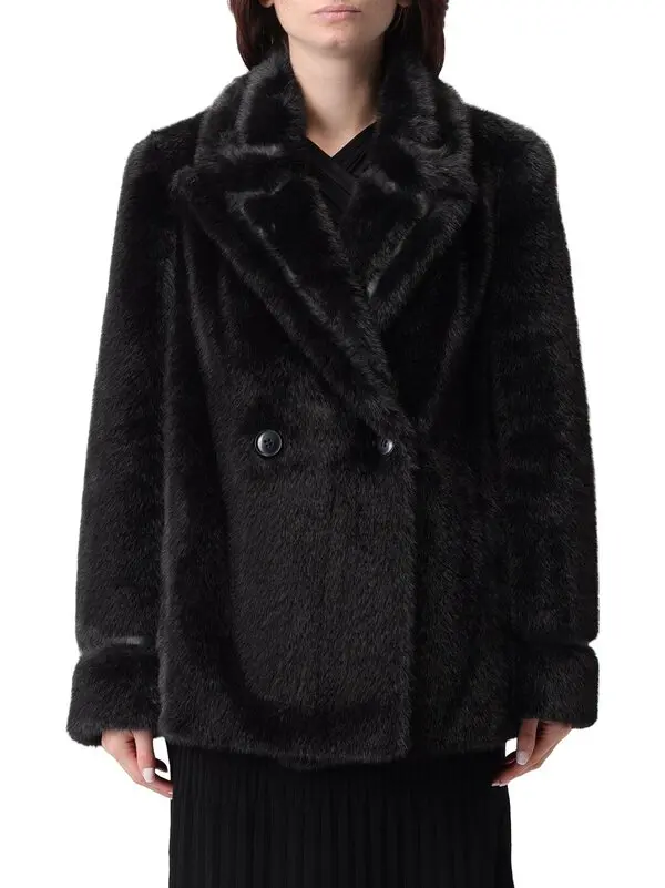 TWINSET Fur Coat - Black