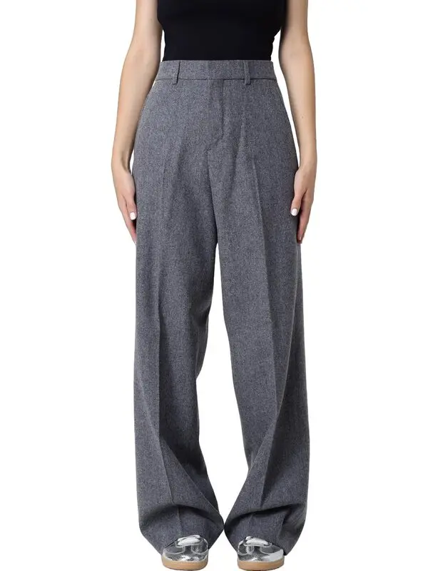 Ami Wide Leg Trousers - Grey