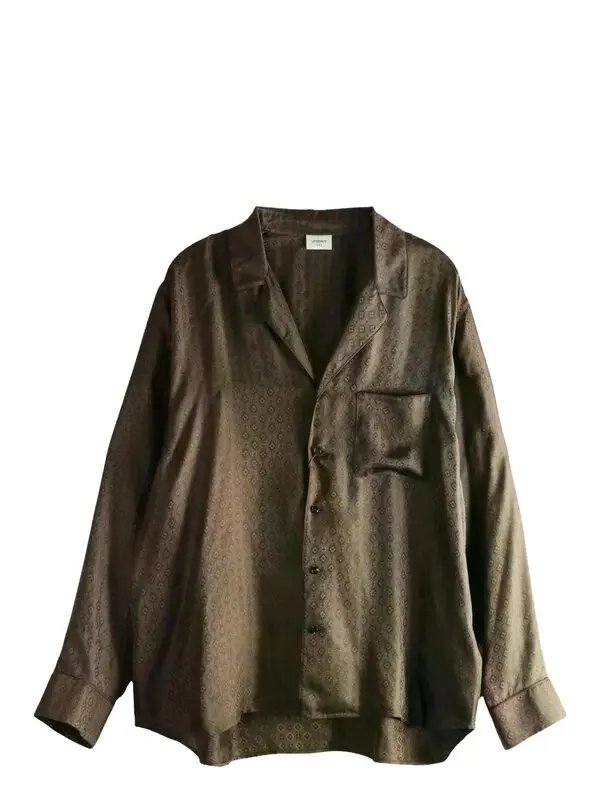 Saint Laurent Long Sleeve Shirt - Brown