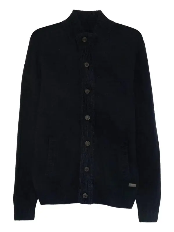 Barbour Wool Cardigan - Blue