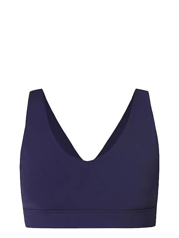 Sweaty Betty Ultimate Studio Voop Performance Bra - Midnight Navy Blue