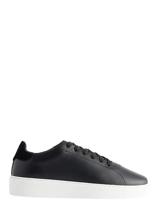 ARNE Leather Low-top Trainers - Black
