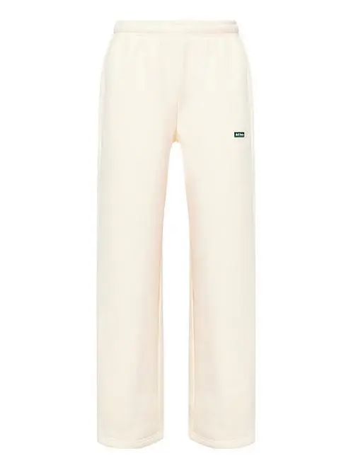 RU & ROCKA Core Straight-leg Cotton-jersey Jogging Bottoms - Butter Cream