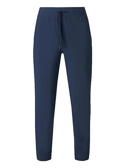 Sweaty Betty Explorer 27-inch Stretch-woven Trousers - Navyblue Sepiabrown