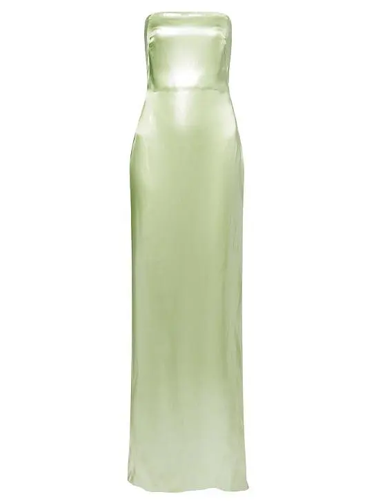 Galvan Bandeau Woven Maxi Dress - Apple