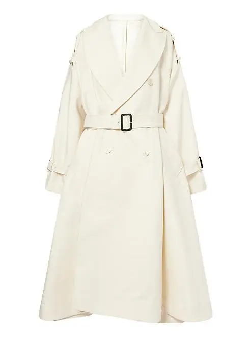Givenchy Double-breasted Belted Cotton-twill Trench Coat - Ivory