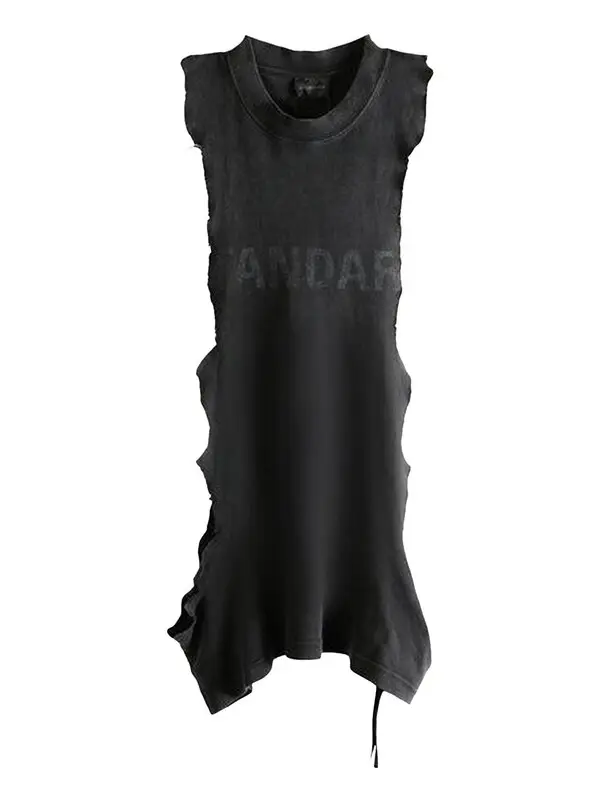 Balenciaga Ripped Tank Top - Black