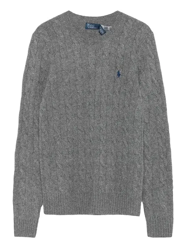 Polo Ralph Lauren Long Sleeve Collared Pullover Sweater - Grey