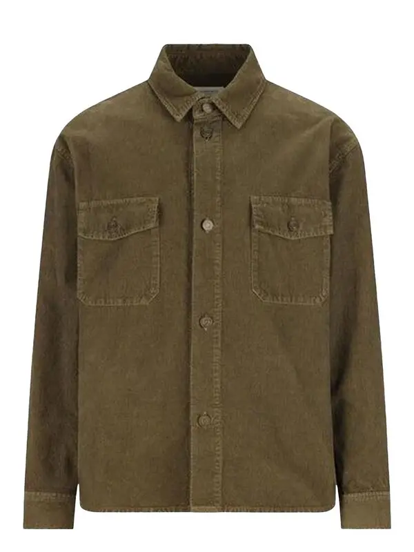 Saint Laurent Db Long Overshirt - Tan