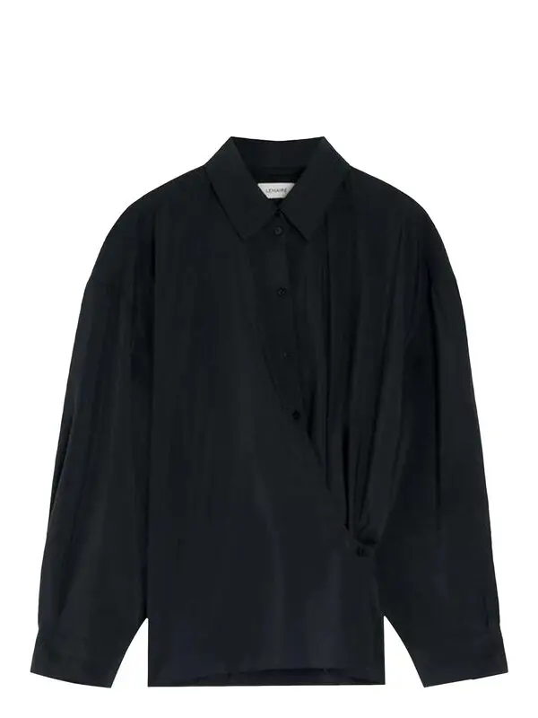 LEMAIRE Straight Collar Twisted Shirt - Black