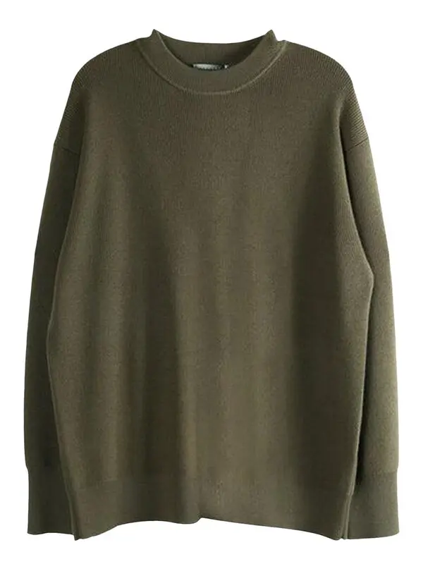 MARGARET HOWELL Fine Rib Crewneck - Tan