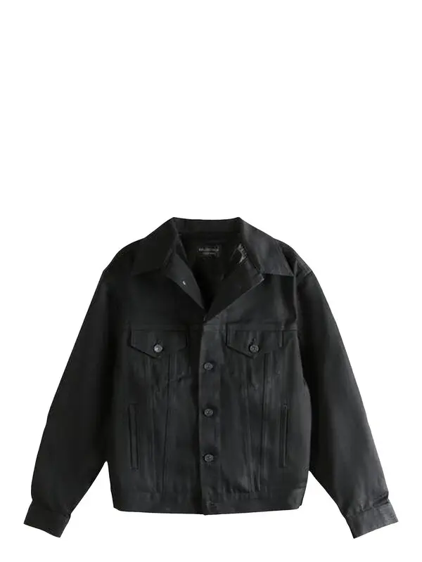 Balenciaga Standing Collar Jacket - Black