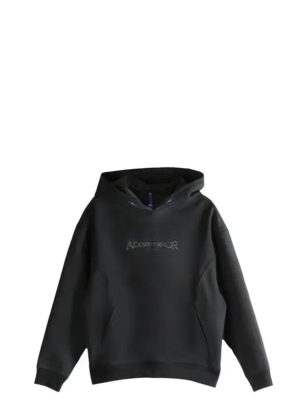 ADER ERROR Logo Loose Hoodie - Black
