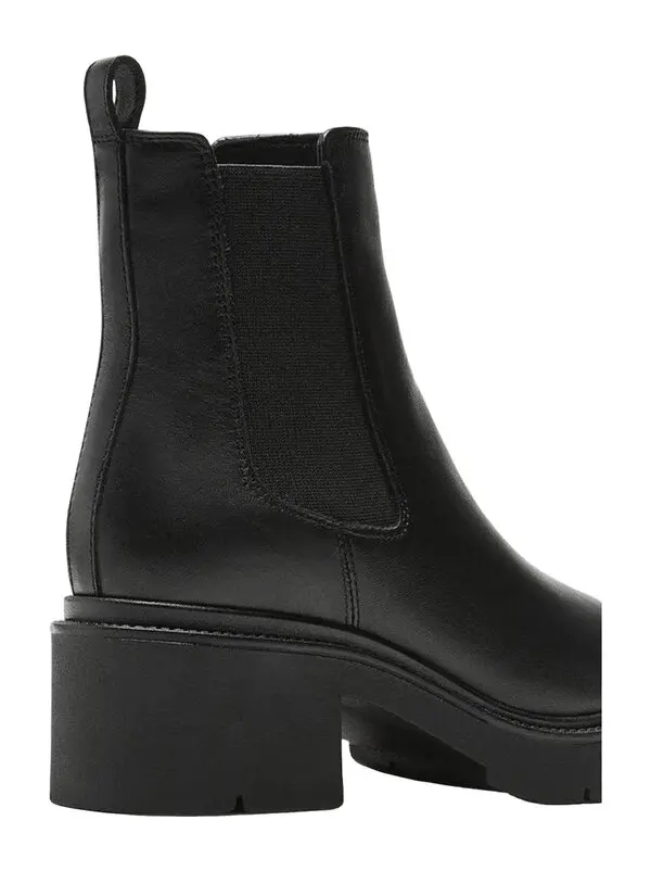 La Canadienne Axton Leather Chelsea Booties - Black