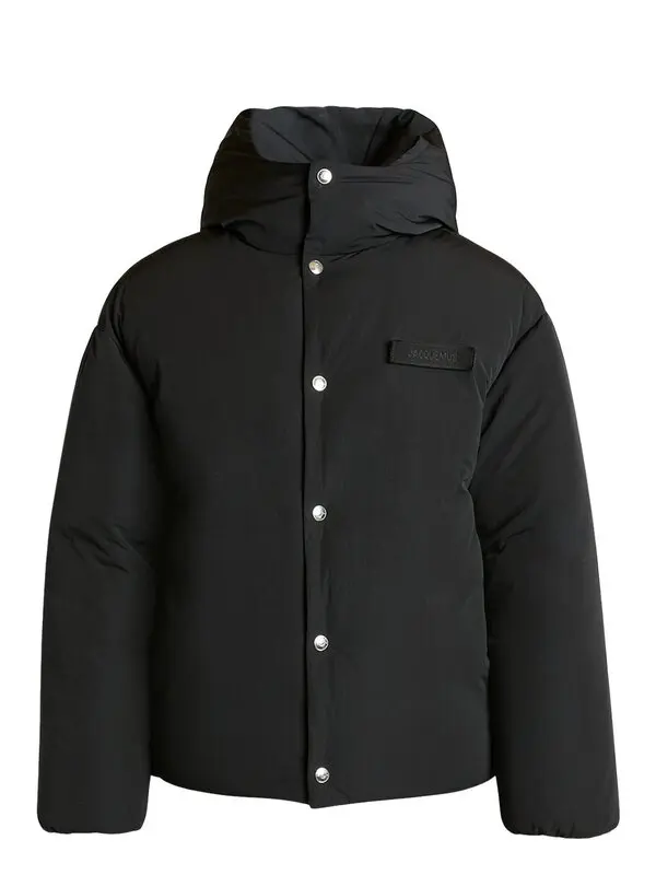 Jacquemus La Doudoune Cropped Puffer Jacket - Black