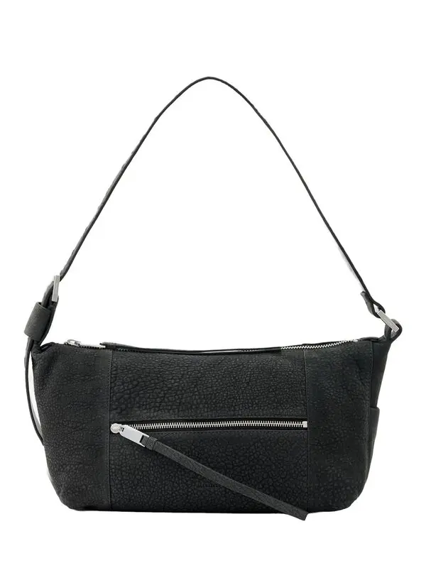 ALLSAINTS Vega Leather Shoulder Bag - Grey