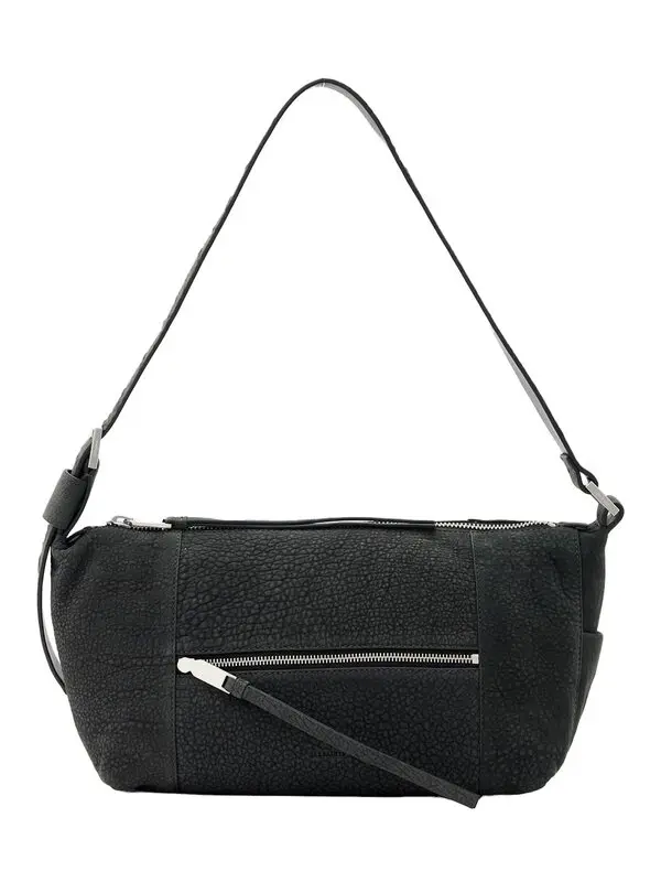 ALLSAINTS Vega Leather Shoulder Bag - Meteorite Grey