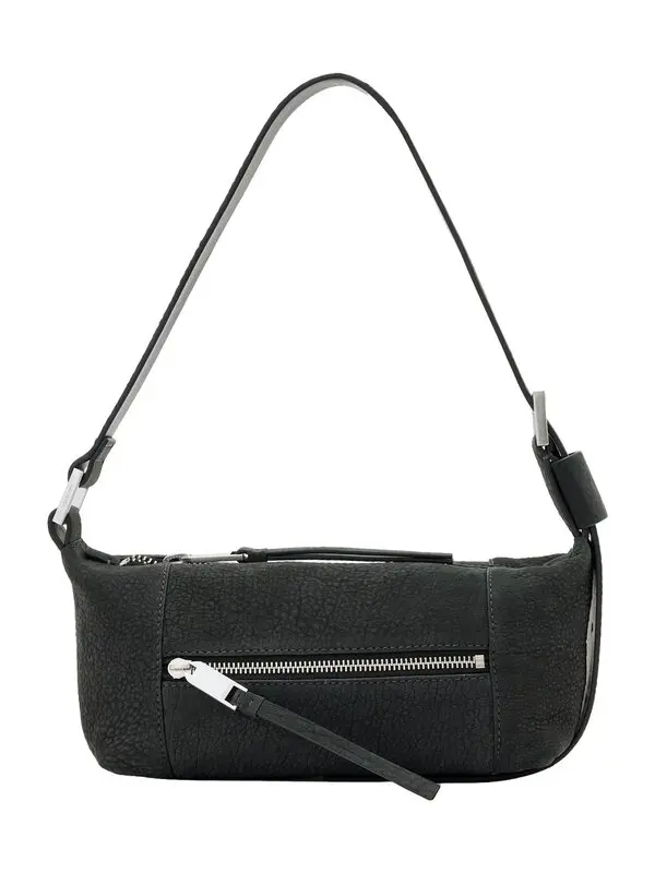 ALLSAINTS Vega Mini Leather Shoulder Bag - Meteorite Grey
