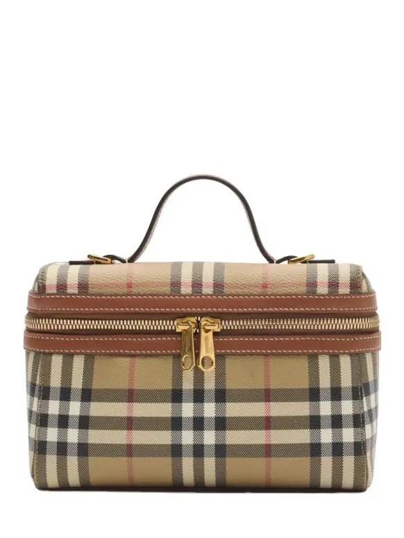 Burberry - Check Vanity Bag