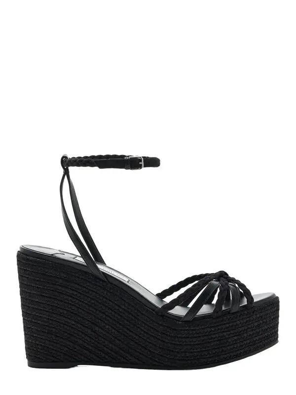 JIMMY CHOO Dree Platform Wedge Sandals - Black