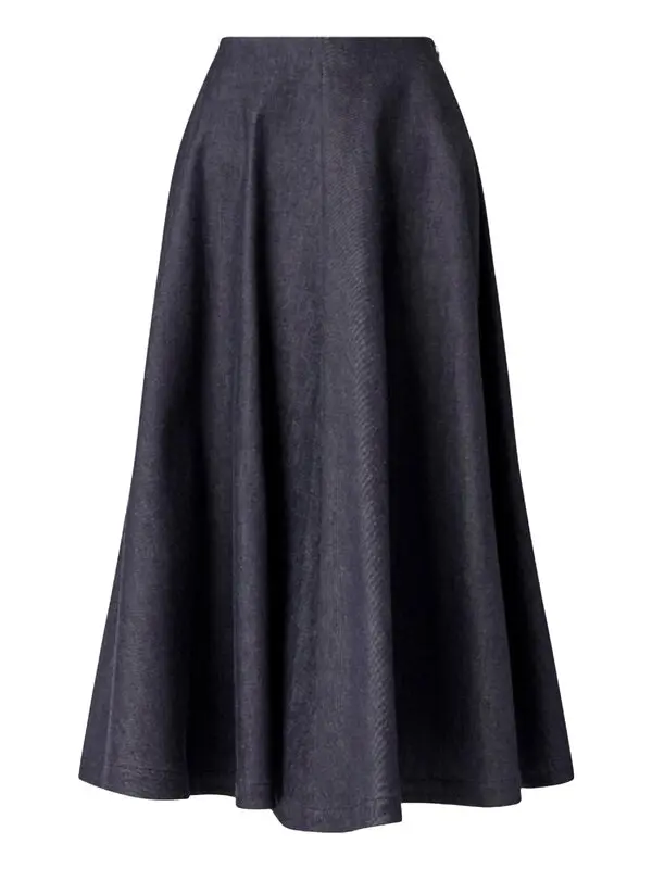 Altuzarra Varda Denim Midi Skirt - Navy