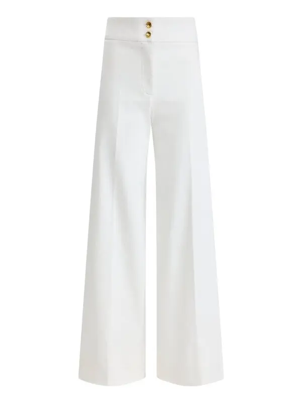 Altuzarra Rudy Stretch-cotton Flare Pants - White