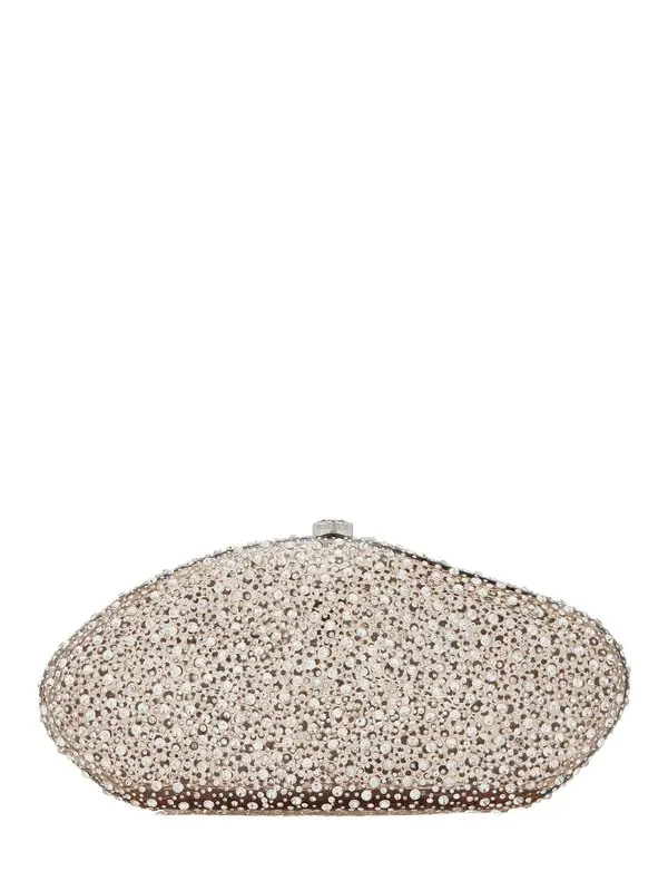 Cult Gaia Caldera Crystal Clutch - Silver