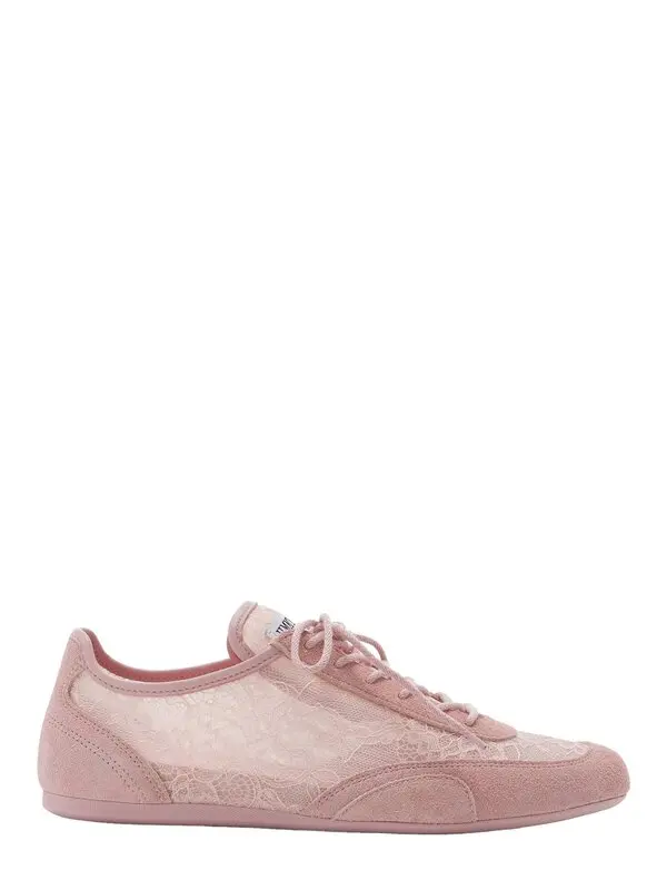 JIMMY CHOO Sunny Lace Sneakers - Pink