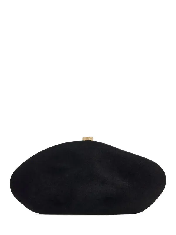 Cult Gaia Caldera Satin Clutch - Black