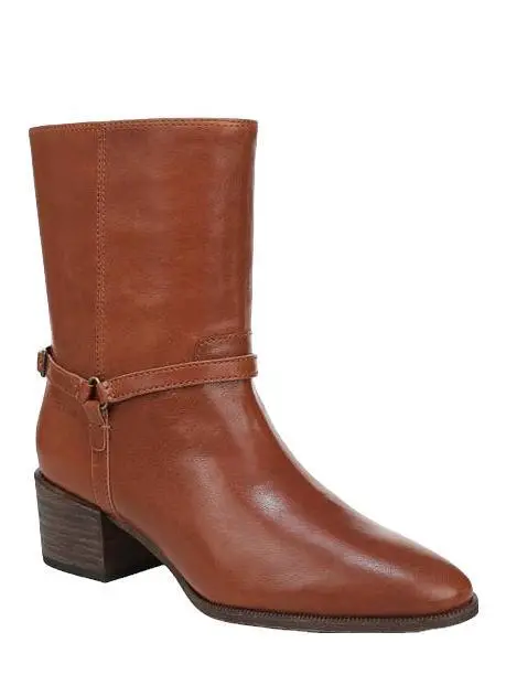 Franco Sarto Kian Leather Bootie - Cognac Brown