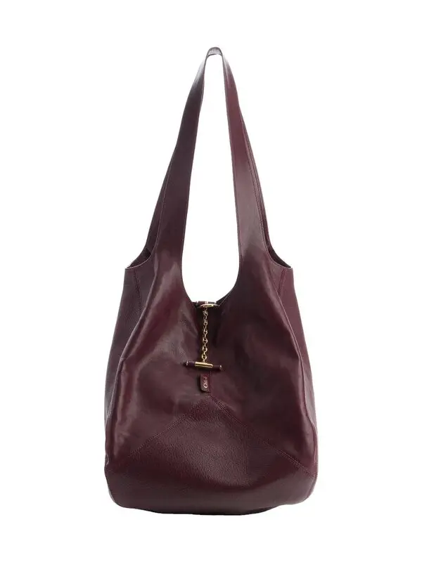 Chloé Balloon Patchwork Leather Hobo Bag - Grenat