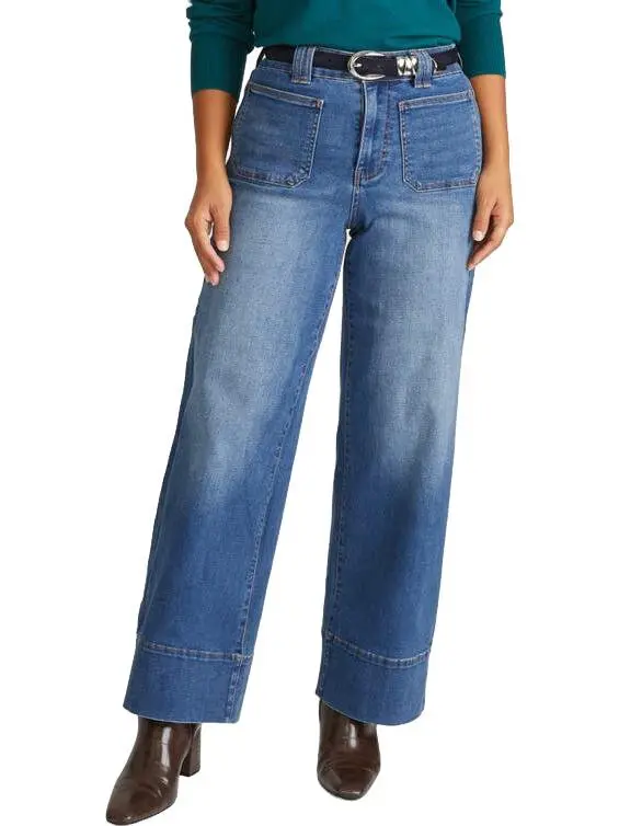 Universal Standard Claudia Wide Leg Jeans - Anzio Blue