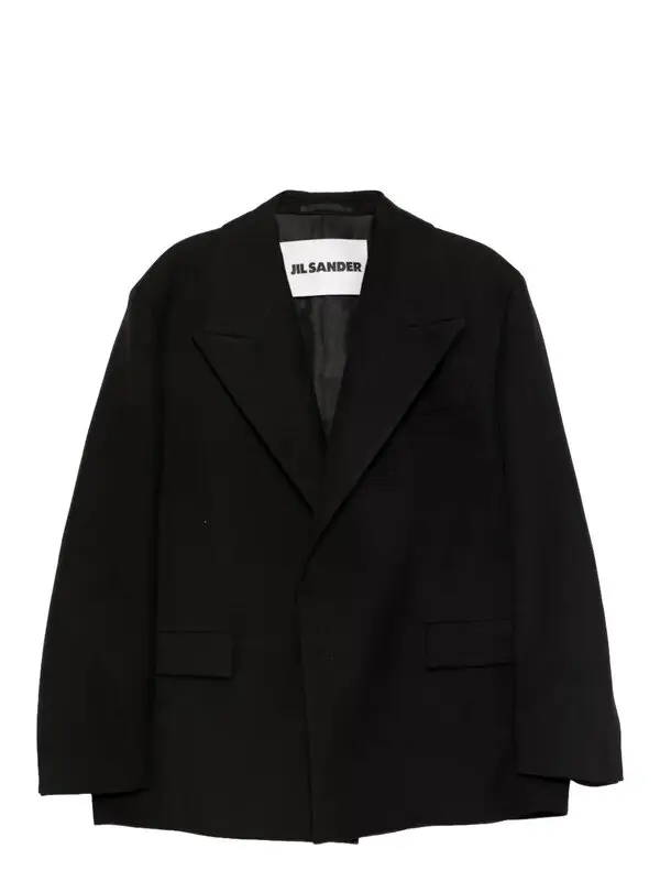 JIL SANDER Single-breasted Blazer - Black
