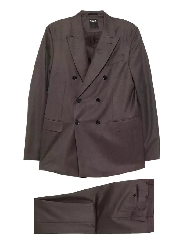 Zegna Wool Suit - Brown
