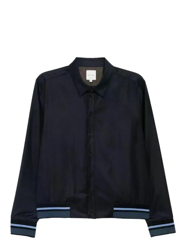 Paul Smith Striped Shirt Jacket - Blue