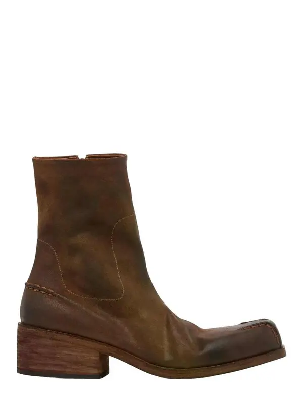 Marsèll Leather Ankle Boots - Brown