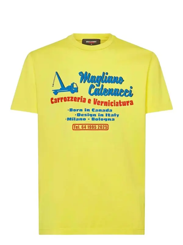 Dsquared2 X Magliano Printed T-shirt - Yellow