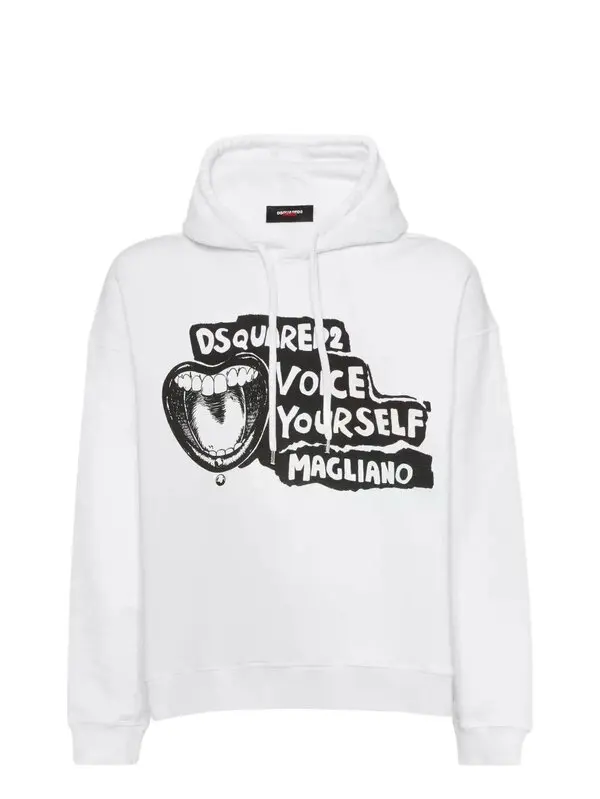 Dsquared2 X Magliano Slogan-print Hoodie - White