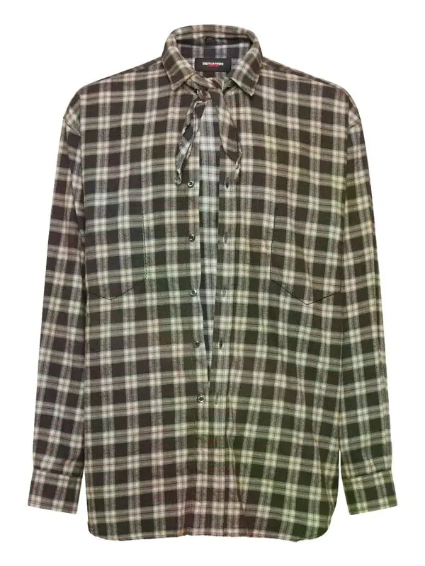 Dsquared2 Checked Shirt - Brown