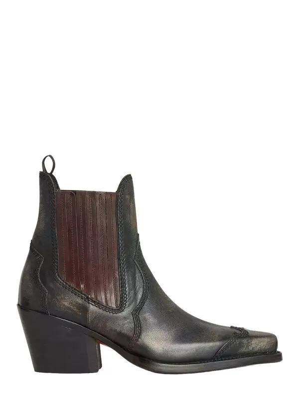 Dsquared2 Leather Chelsea Boots - Black